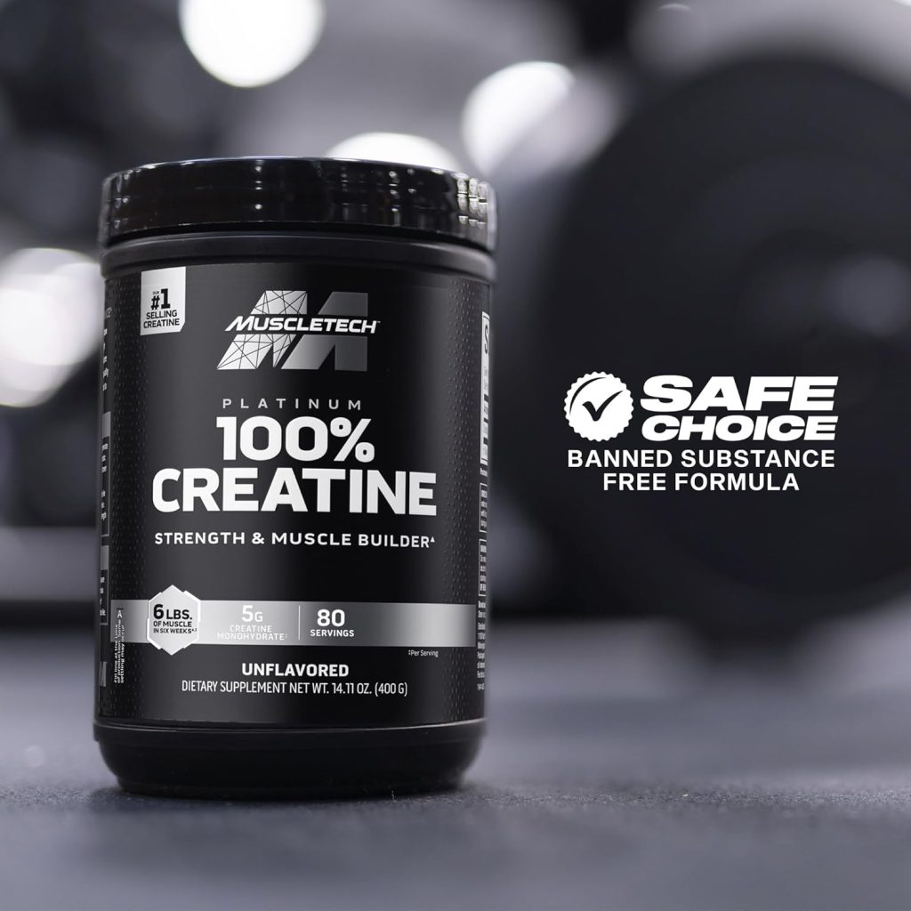 Muscletech Platinum 100% Creatine Monohydrate, 400 Grams - Nutrition ...