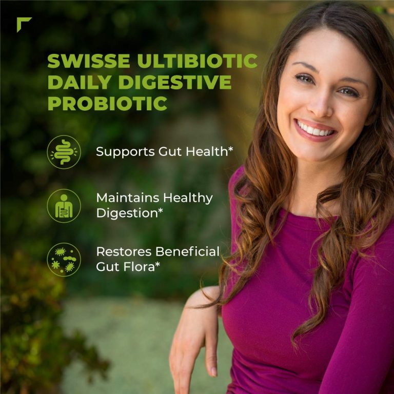Swisse Ultibiotic Daily Digestive Probiotic, 30 Capsules - Nutrition ...
