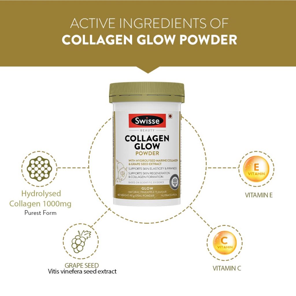 Swisse Beauty Collagen Glow Powder, 120 Gram - Nutrition Depot Bangladesh