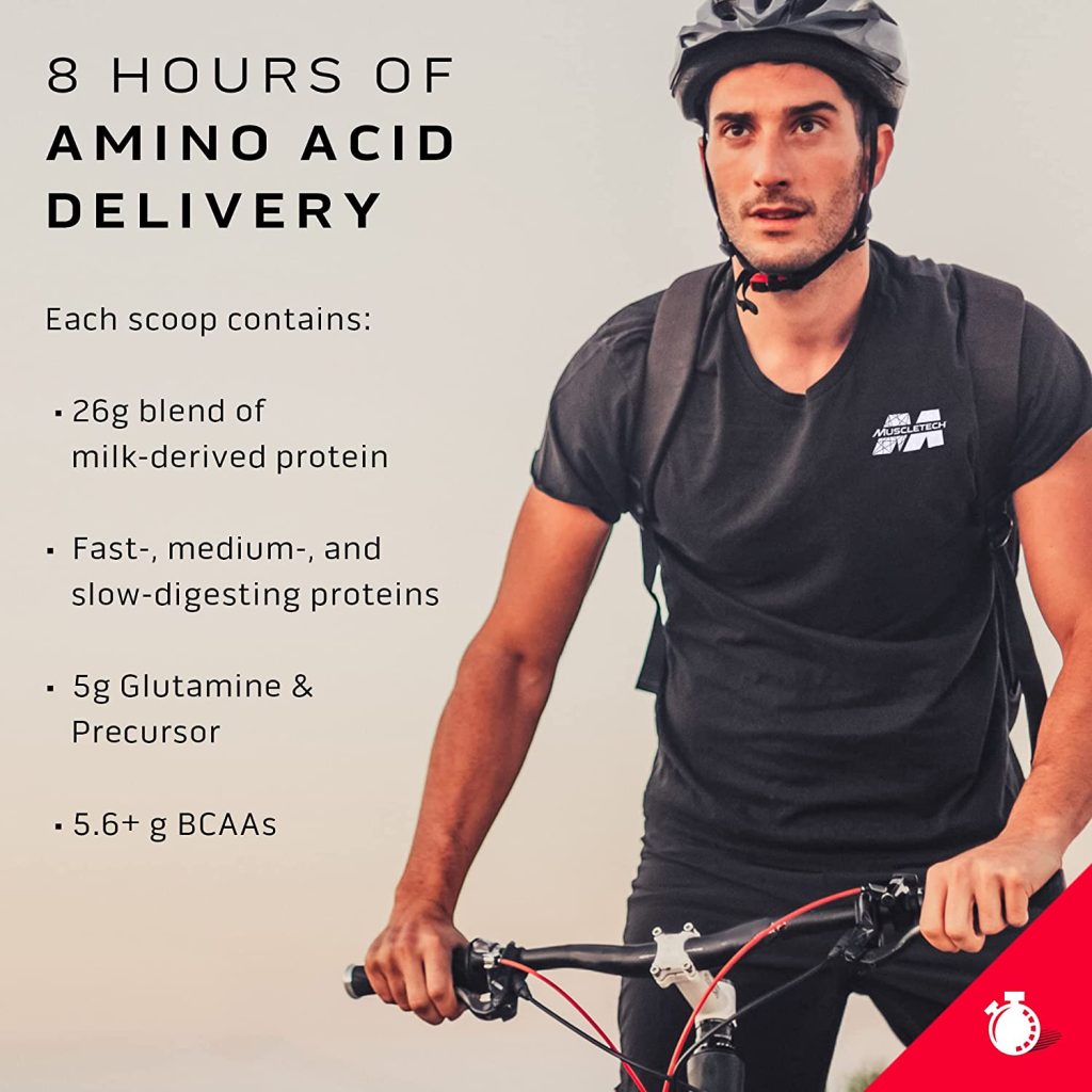 Muscletech Platinum 8 hour Protein, Milk Chocolate, 4.6 Lbs - Nutrition ...