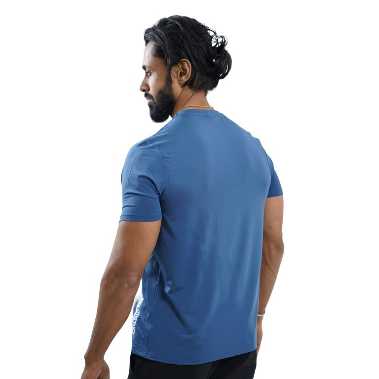 ND Essential Drop Shoulder T-Shirt - Blue - Nutrition Depot Bangladesh
