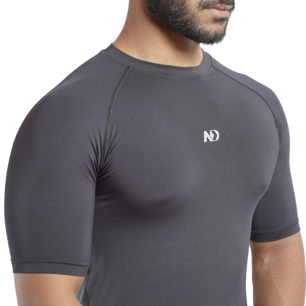 ND Compression T-Shirt - Black - Nutrition Depot Bangladesh