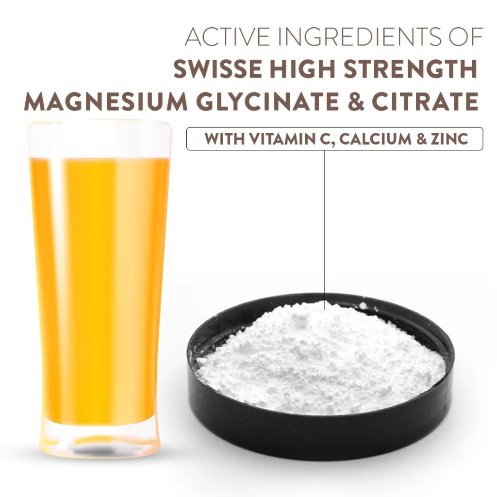Swisse High Strength Magnesium Glycinate & Citrate Powder, 90gm ...