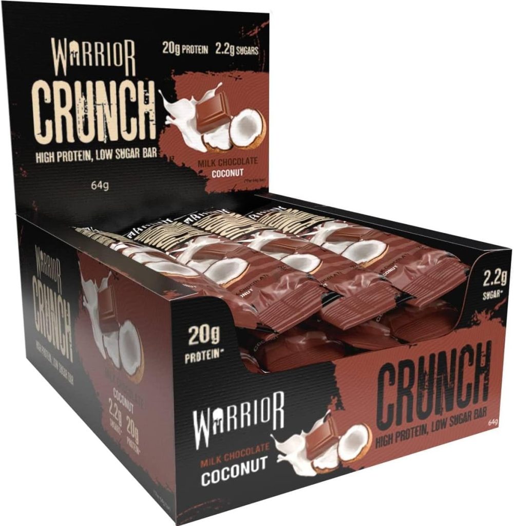 Warrior CRUNCH High Protein Bars, Milk Chocolate Coconut, 64 gram - Nutrition Depot Bangladesh
