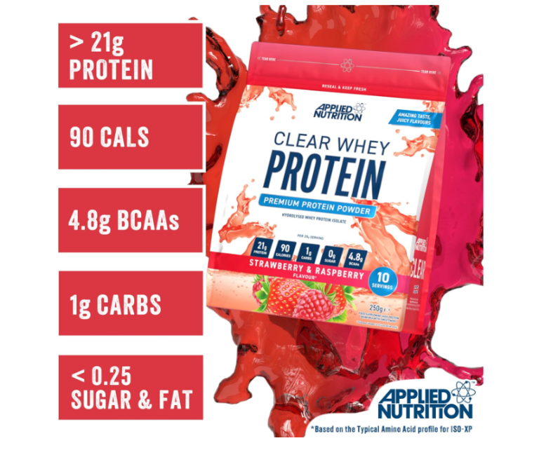 Applied Nutrition Clear Whey, Strawberry And Raspberry, 250gram ...