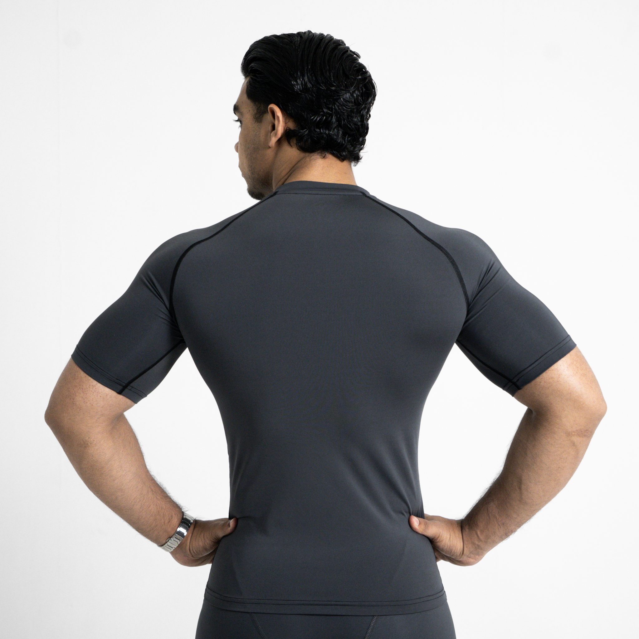 ND Compression T-Shirt - Grey - Nutrition Depot Bangladesh