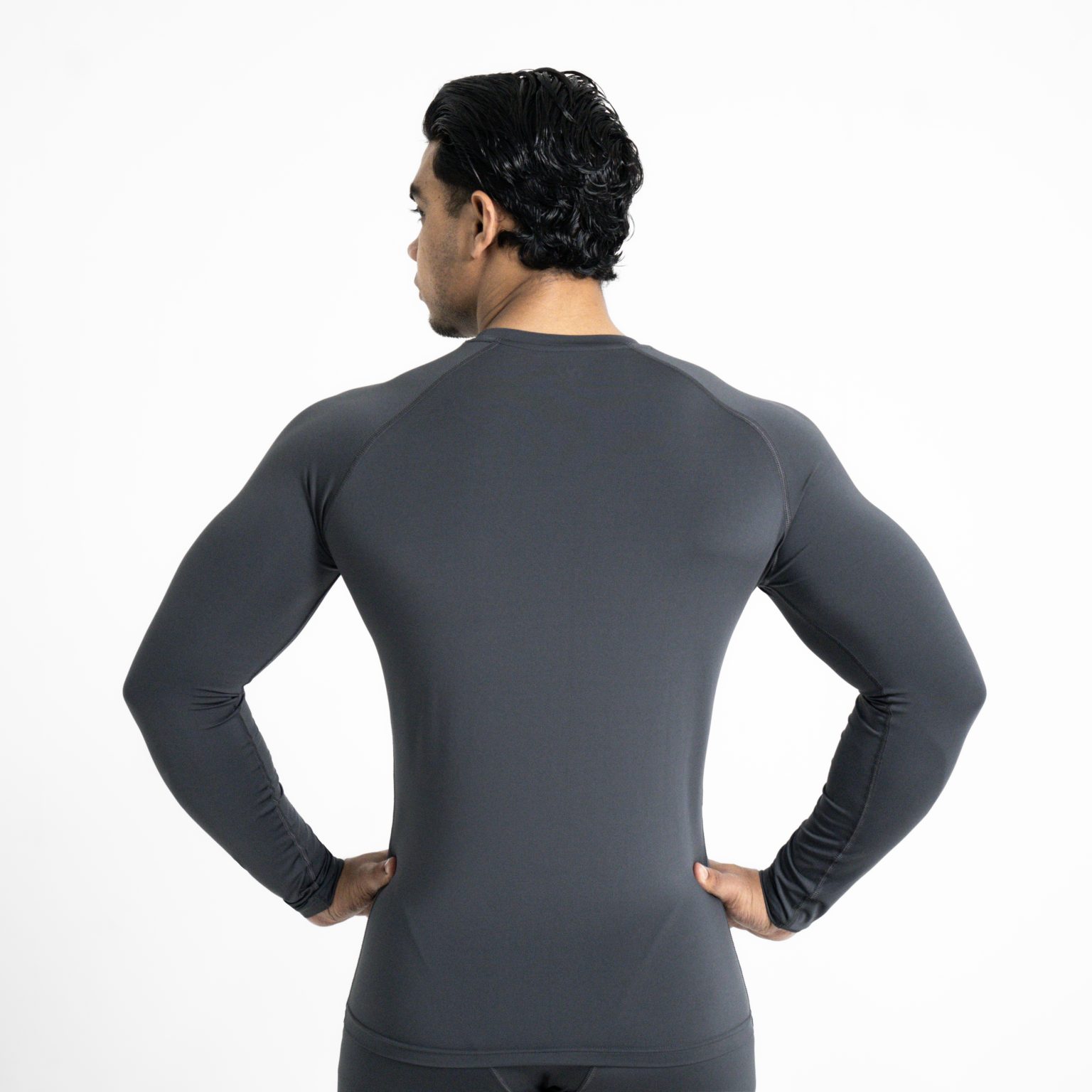 ND Compression Long Sleeve - Grey - Nutrition Depot Bangladesh